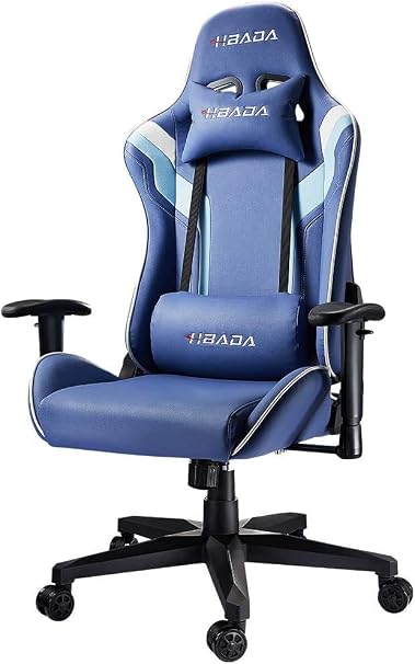 Hbada Ergonomic Video Gaming Chair PU Leather Bucket Seat Racing office ...