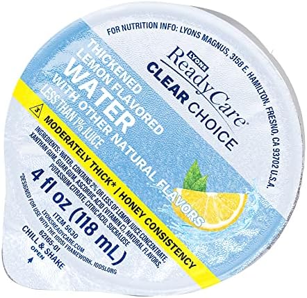 Lyons ReadyCare Thickened Lemon Flavored Water for Dysphagia ...