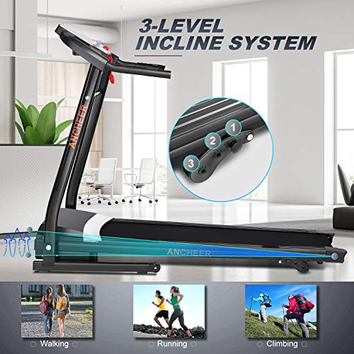 ANCHEER Treadmill, Folding Electric Treadmills, Motorized Running ...