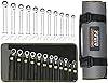 AIRAJ 12-PCS Metric Combination Wrench Set,Dual Purpose Ratchet Wrench ...