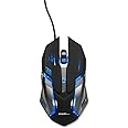 Amazon.com: Argom Tech Gaming Mouse Combat USB Negro Con Luces ...