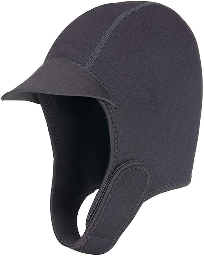 YJZQ Neoprene Wetsuit Hood Scuba Diving Brim Cap Hood Swim Cap Stretchy ...