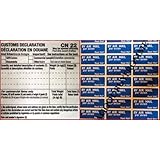 250 SELF ADHESIVE CUSTOMS DECLARATION FORMS LABEL CN22 ROYAL MAIL POST ...