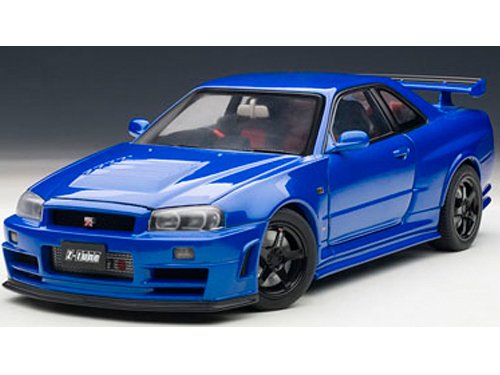 Buy Nissan Skyline Nismo R34 GT-R Z-Tune Bayside Blue 1/18 by Autoart ...