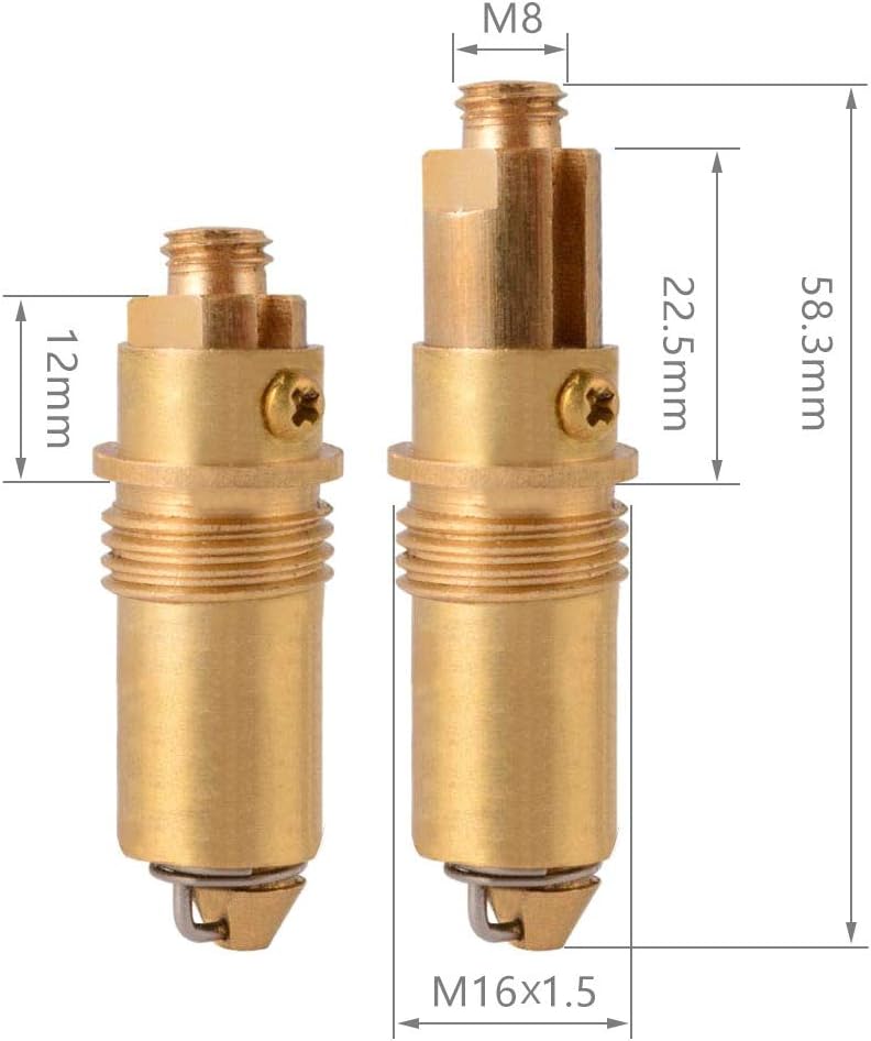 JINXM 2pcs Basin Pop Up Clack Slotted Plug Bolt Assembly Basin Pop Up ...