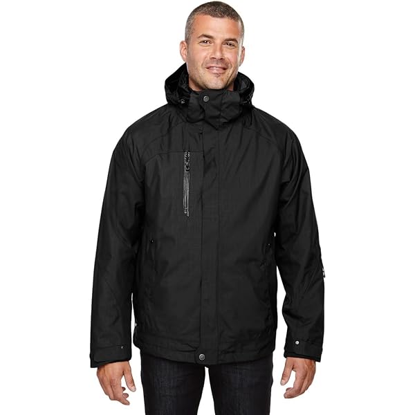 Nylon Polyester Jacket Ash City North End Adult 3-in-1 Jacket ...