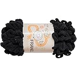 Amazon.com: Franel Loop Yarn 100% Polyester Chenille White Puffy Yarn ...