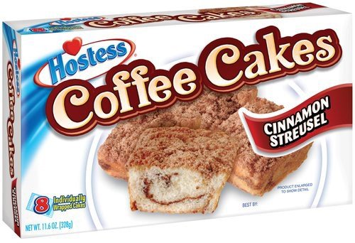Amazon.com : Hostess Cinnamon Streusel Coffee Cakes 11.6 Ounce Package ...