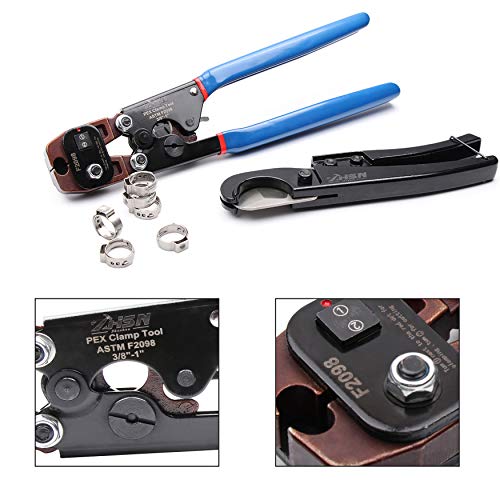 Zhushan Pex Clamp Cinch Tool Set, Ratchet PEX Cinch Tool from 3/8-inch ...
