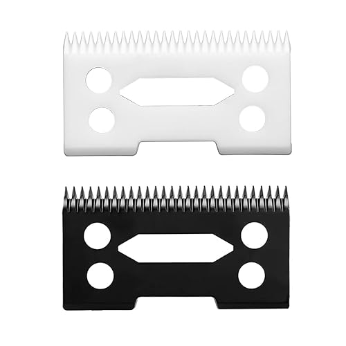 VRMETA Professional Hair Clipper Replacement Ceramic Blades, 2 Holes ...