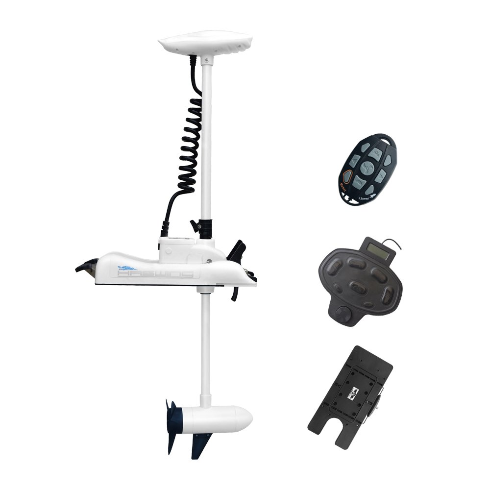 Buy AQUOS HASWING White 12V55LBS 54inch Bow Trolling Motor With Remote buy-aquos-haswing-white-12v55lbs-54inch-bow-trolling-motor-with-remote