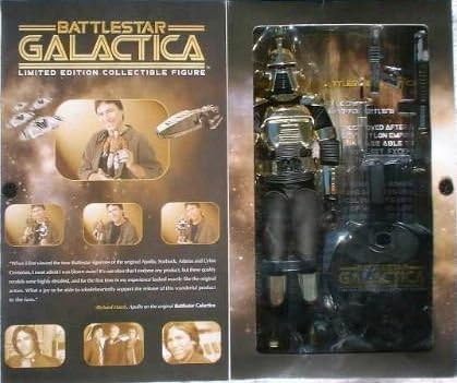 Classic Battlestar Galactica Gold Cylon Commander 12 Inch Action Figure ...
