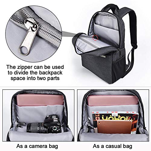 CADeN Camera Backpack Bag with 14" Laptop Compartment Waterproof, DSLR ...