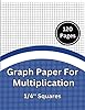 Graph Paper For Multiplication: Graph Paper For Multiplication: 8.5" × 11" Large Math Grid Paper ...
