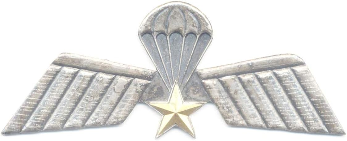 Amazon.com: Netherlands Parachutist Foreign Jump Wings, Brite: Clothing