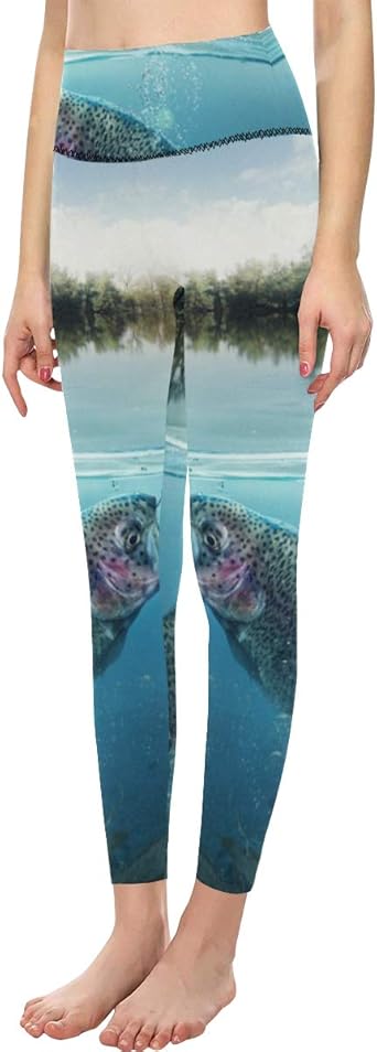Amazon.com: YUMOING High Waisted Leggings Tights for Women Fishing ...