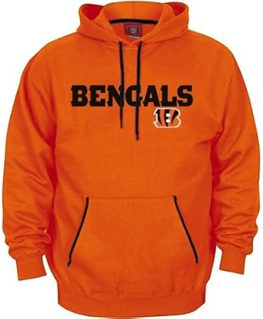 Amazon.com : Cincinnati Bengals Orange Charged Embroidered Hooded ...