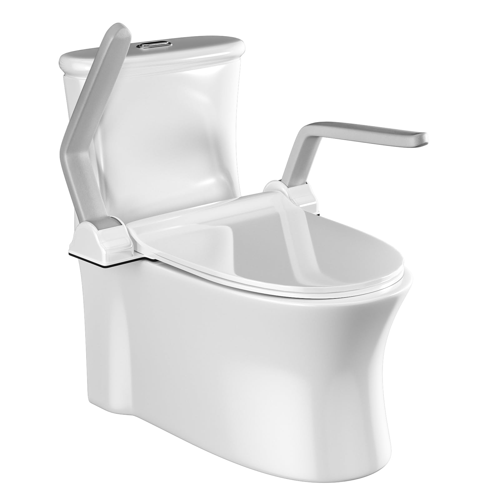 Meimeida Toilet Safety Rails,600lbs Load-Bearing Toilet Safety Frame ...