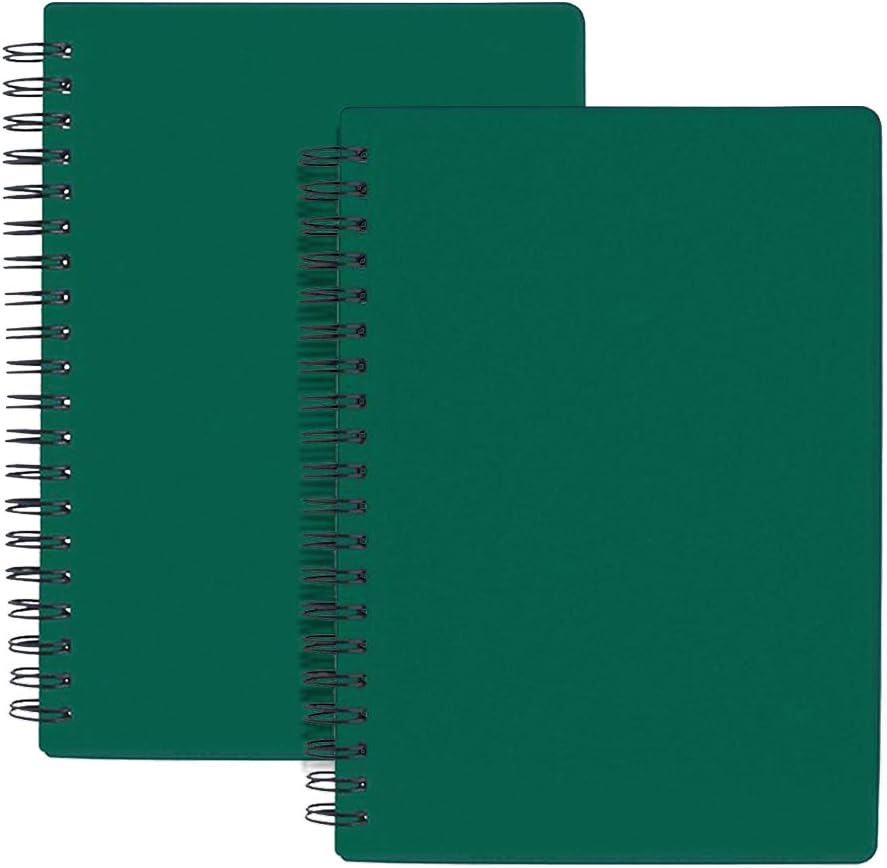 Amazon.com : 5" X 7" Spiral Notebook, Double Wire Binding, Plastic ...