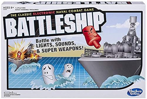 Hasbro Gaming Battleship Electronic Board Game, Strategy Board Games ...