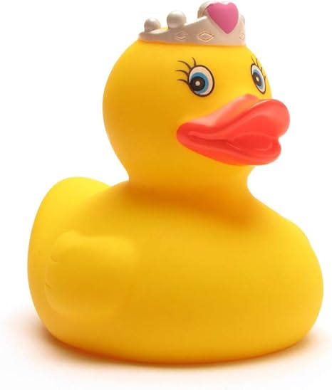 Duckshop I Rubber Duck Princess I Squeaky Duck I Length: 7.5 cm: Amazon ...