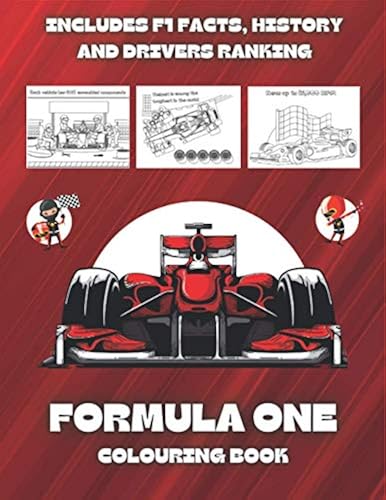 Formula One Colouring Book: Motorsport Coloring Pages for Kids and ...