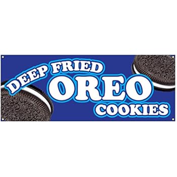 Amazon.com : 18"x24" Deep Fried Oreo Yard Sign Candy Cookie Concession ...