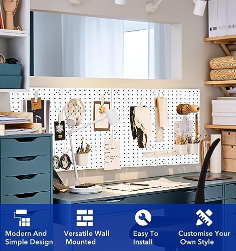 8 Pack Pegboard, Peg Boards, Peg Boards for Walls, Pegboard Wall ...