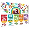 Sproutbrite Growth Mindset Classroom Decorations - Banner Posters for ...