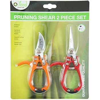 Amazon.com : 2 - pack Q-yard Pruning Shear, Mini- Extra Sharp Garden ...