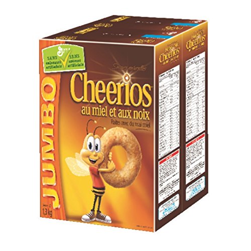 Cheerios Honey Nut Jumbo Cereal, 1.3kg, pack of 2 - Pro Health Link ...