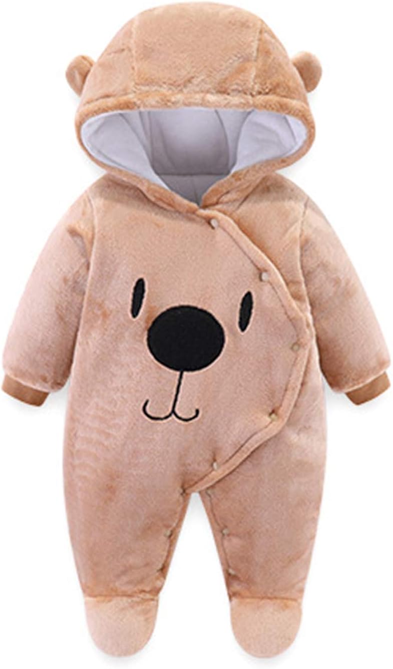 Voopptaw Mono de invierno cálido para bebé de forro polar trajes lindo ...