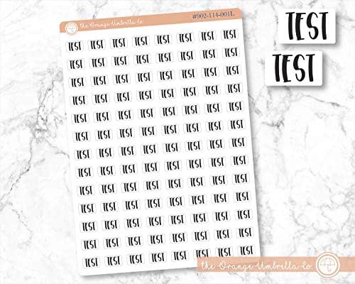 Amazon.com: Test Stickers, Script"Test" Stickers for Planner, Tracking ...