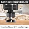 CNC Spoilboard Surfacing Router Bit, 1/2 Inch Shank Slab Flattening ...