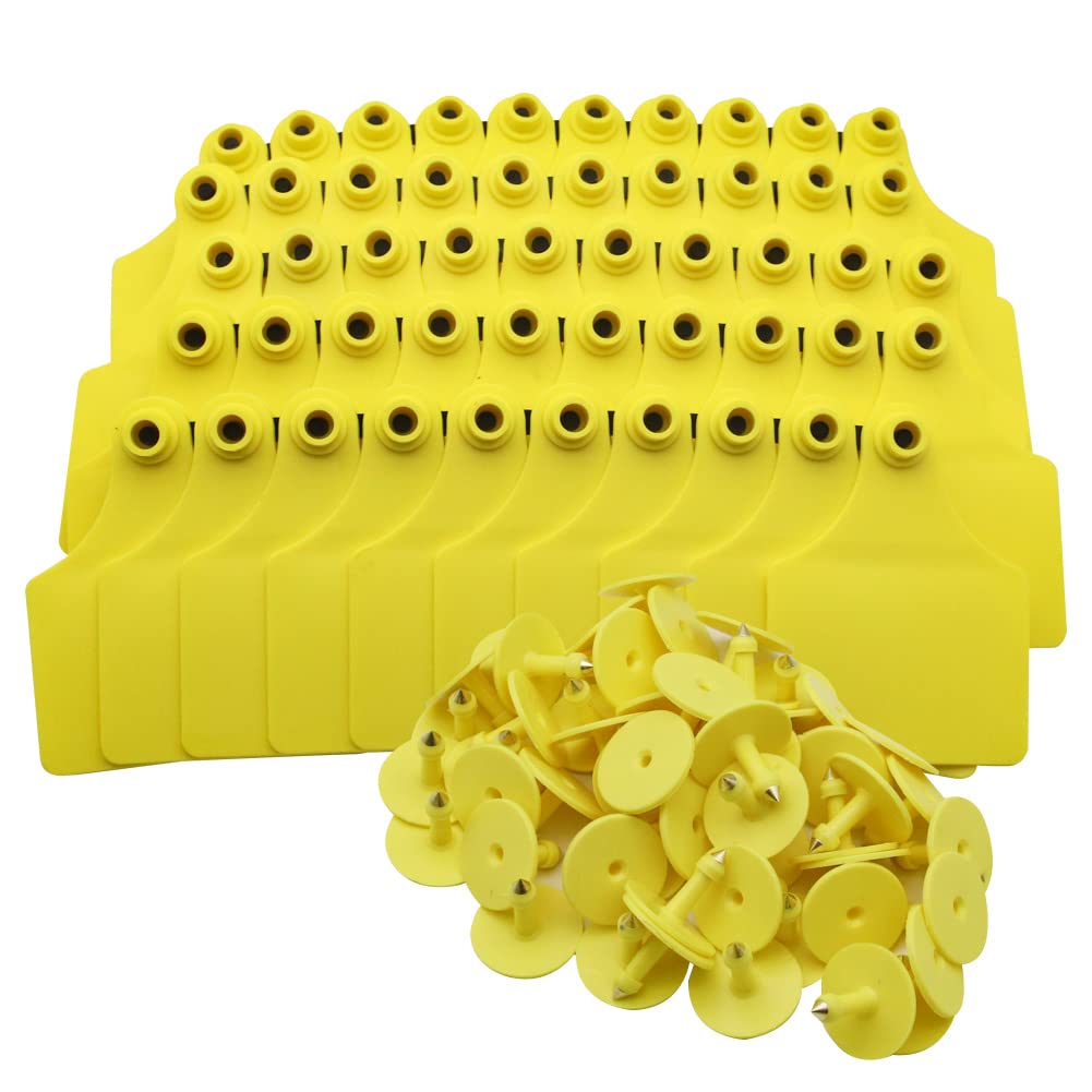 Cattle Ear Tags TPU Blank 100PCS Oversize Big Livestock Cow Ear Tags ...