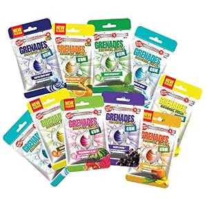 Amazon.com : Grenades Gum 10-PACK BUILD-YOUR-OWN BUNDLE-Explosively ...