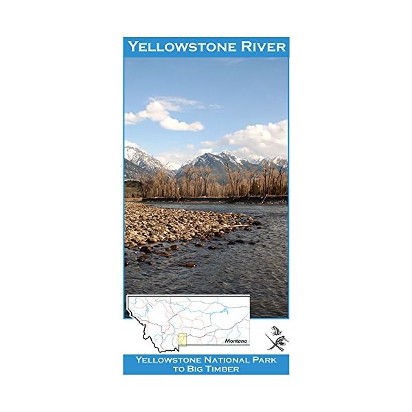Yellowstone River 11x17 Fly Fishing Map - MasterBasser