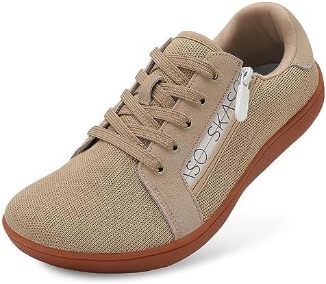 SKASO Fashion Sneakers Minimalist Shoes Barefoot Wide Toe Box Shoes ...
