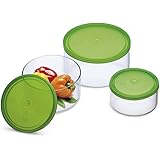 Amazon.com: Simax Glassware 8-Piece Cylinder Storage Container Set with ...