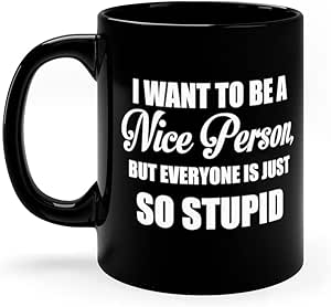 Amazon.com: I want to be a Nice Person But everyone is just so Stupid ...