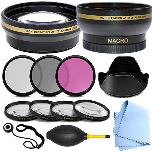Amazon.com : Professional 58MM Lens Accessory Kit for Canon, Panasonic ...