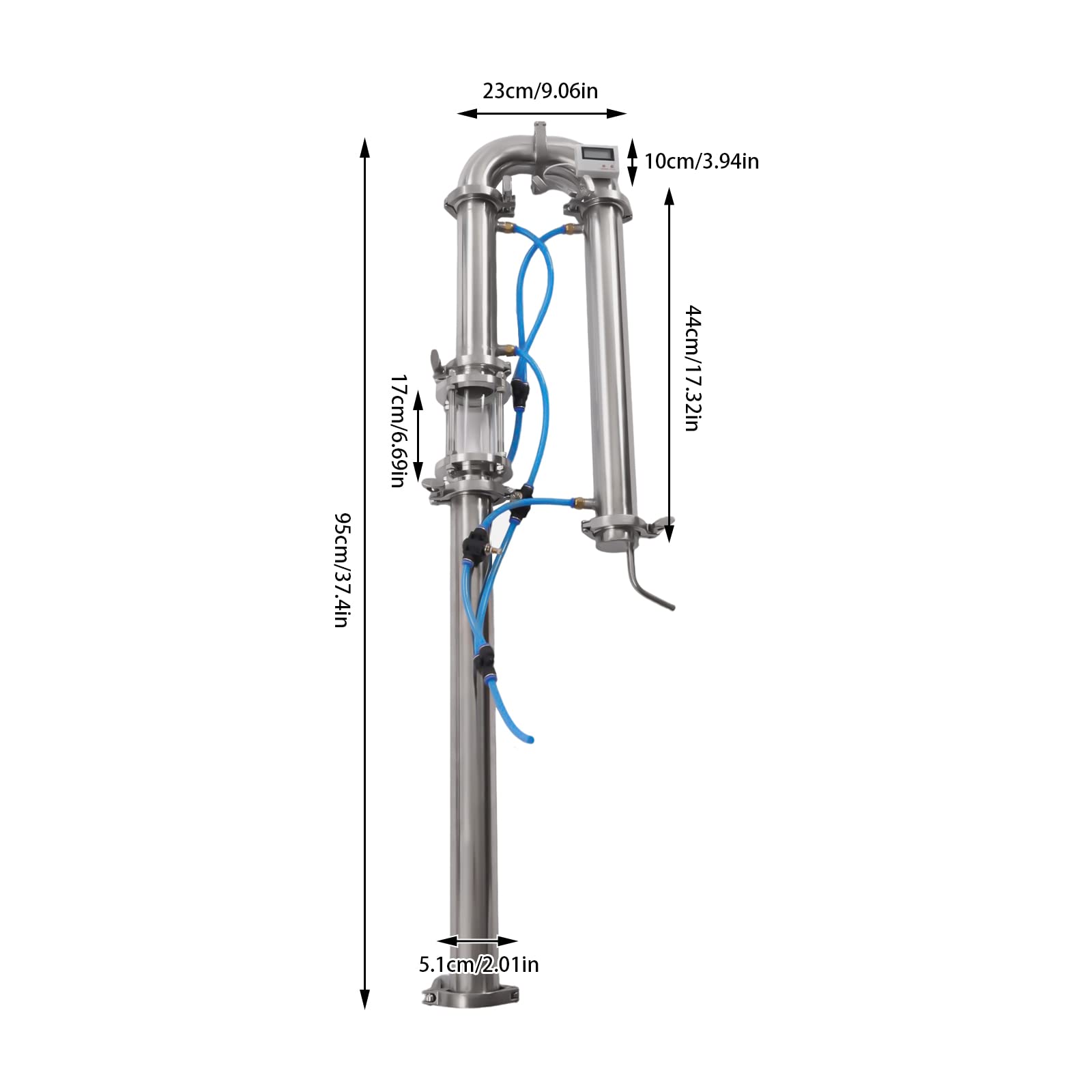Mua Tubular Distillation Tower with Sight Glass, 2'' Domestic Brewing ...