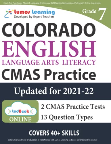CMAS Test Prep: Grade 7 English Language Arts Literacy (ELA) Practice ...
