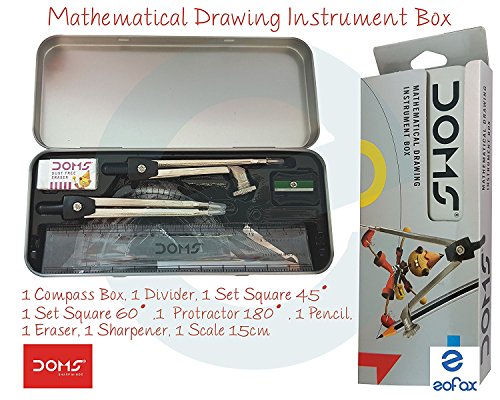 Doms Geometry Mathematical Drawing Instrument Box - Pack Of 2 Box ...