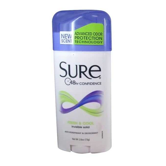 Amazon.com : Sure Deodorant 2.6 Ounce Invisible Solid Fresh & Cool ...
