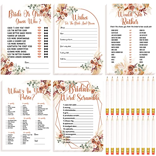 Teling 145 Pieces Bridal Shower Game Bridal Shower Favors Wedding ...