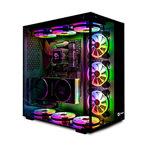 Talius Cronos Caja Gaming ATX, Cristal Templado, Ventiladores Iris RGB ...