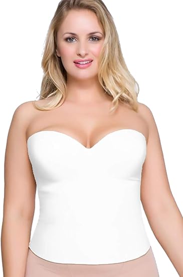 QT Strapless Convertible Bustier Bra 1100 38D White At Amazon Women s qt-strapless-convertible-bustier-bra-1100-38d-white-at-amazon-women-s