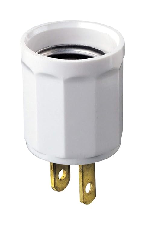 Leviton Lampholder Adapter Plug Wht, Light Sockets - Amazon Canada