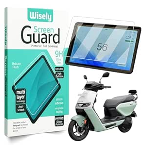 Wisely Premium Screen Guard for Ather Rizta Ev Scooter (7-inch) Touch ...